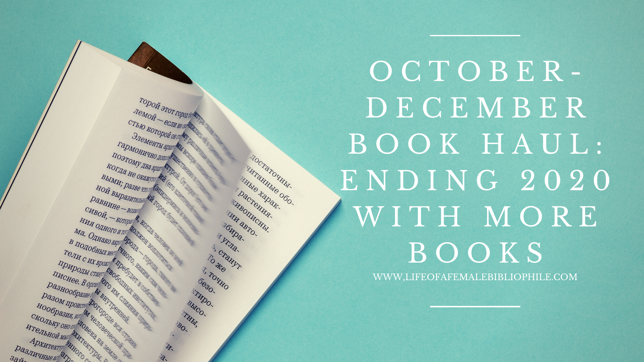 October-December Book Haul: Ending 2020 With More Books – Life of a ...